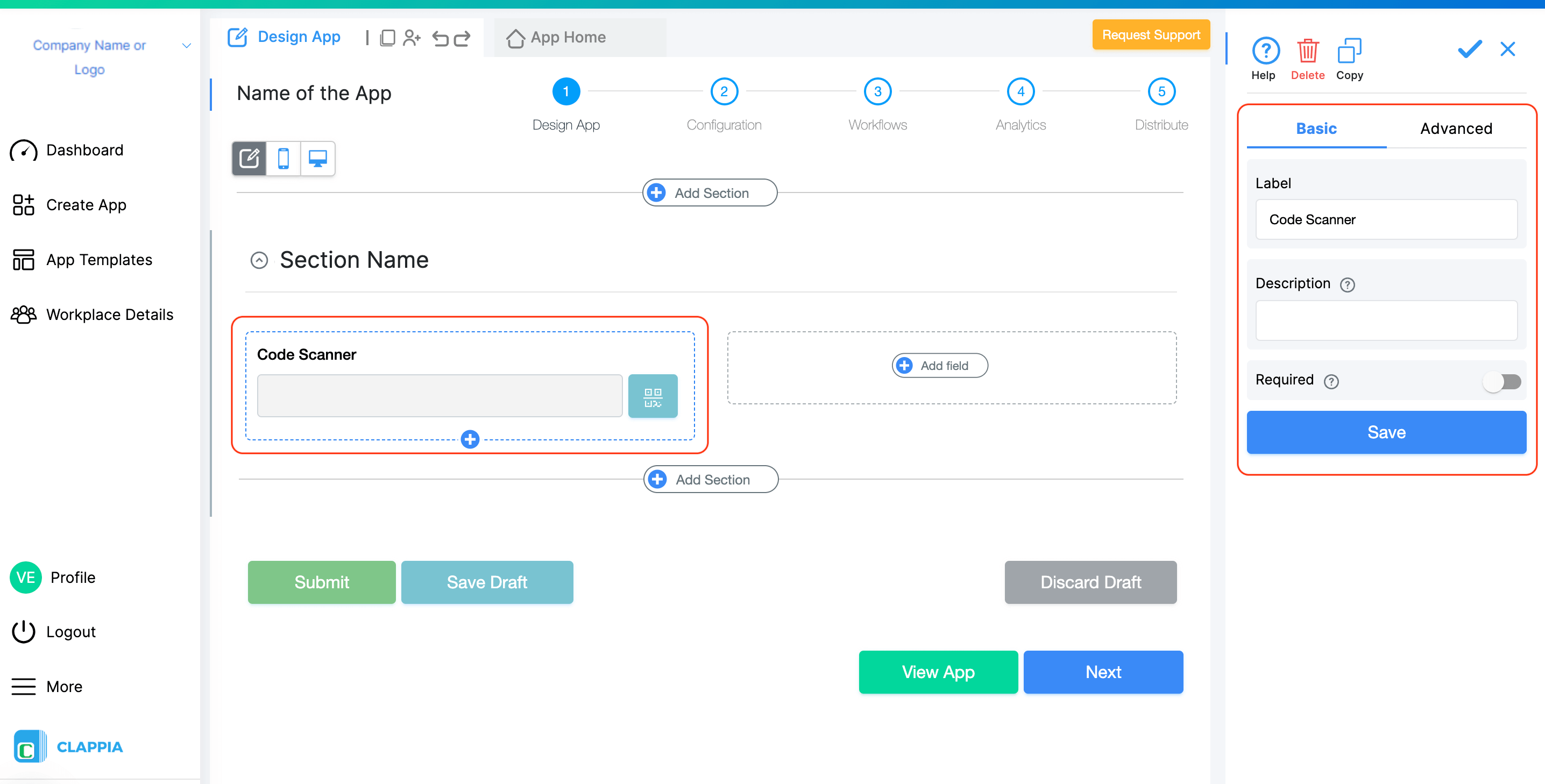 QR Code/Barcode Scanner | Clappia